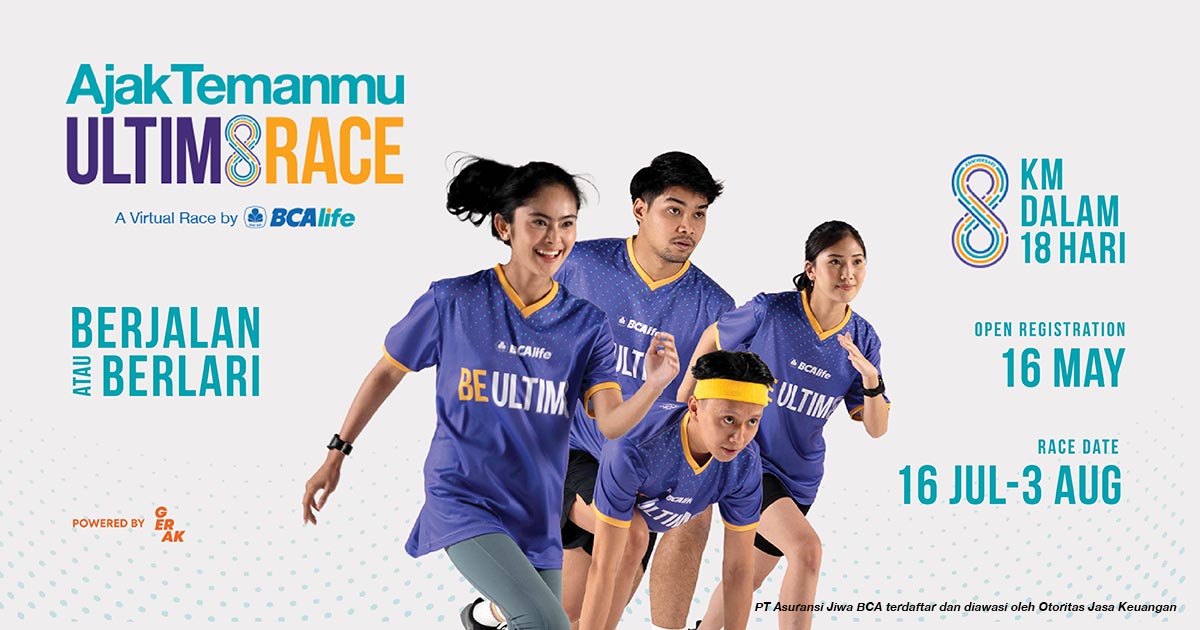 Ayo Hidup Sehat dengan Ikuti AjakTemanmu Ultima Race 2022!