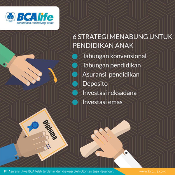 BCA Life - 6 Strategi Menabung untuk Pendidikan Anak BCA Life - 6 Strategi Menabung untuk Pendidikan Anak